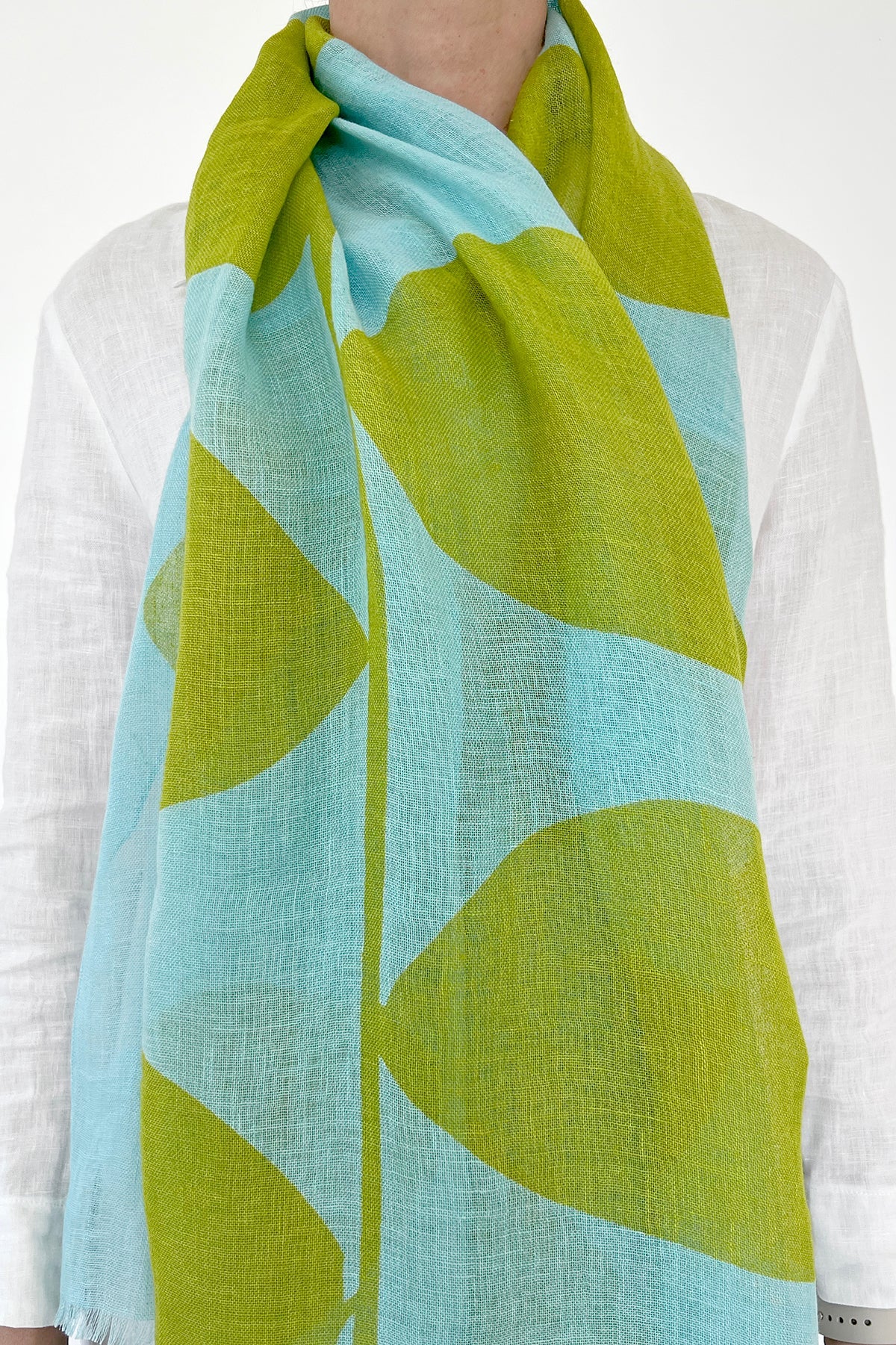 Printed Cotton, Linen & Wool Scarves – See Design