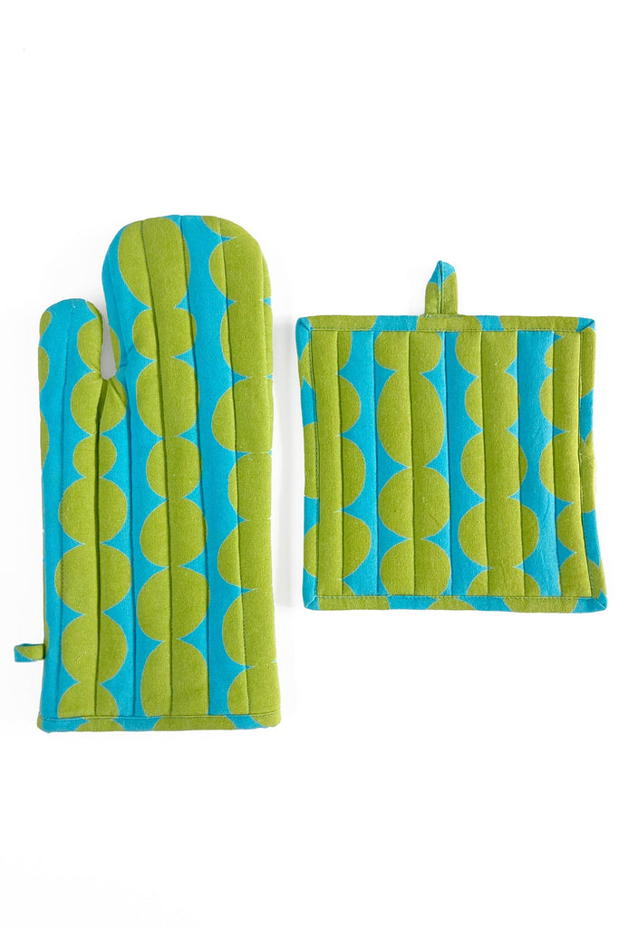 Oven Mitt & Potholder Set – See Design