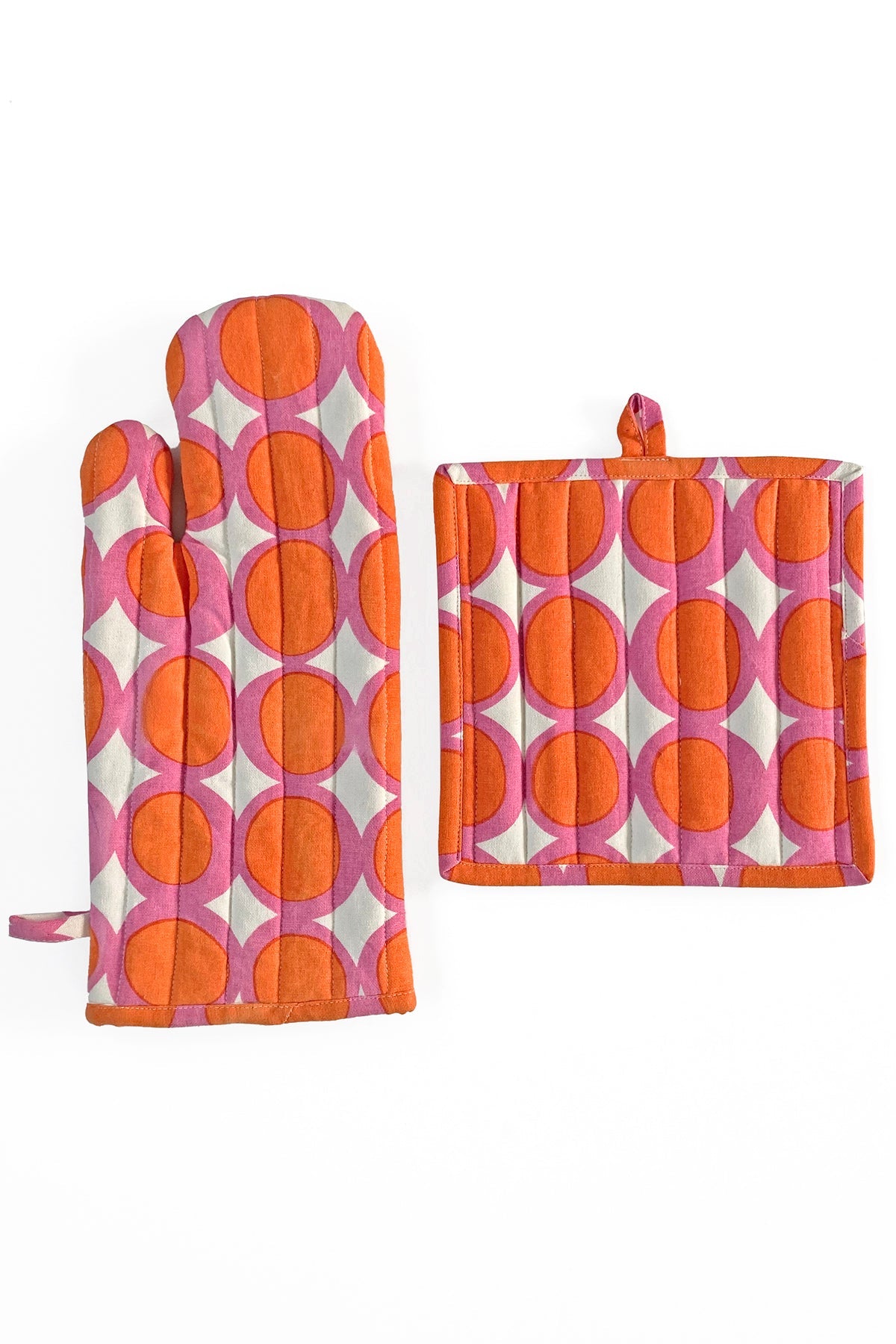 Oven Mitt & Potholder Set – See Design